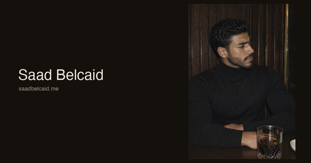 How I Built myoProcess — Saad Belcaid